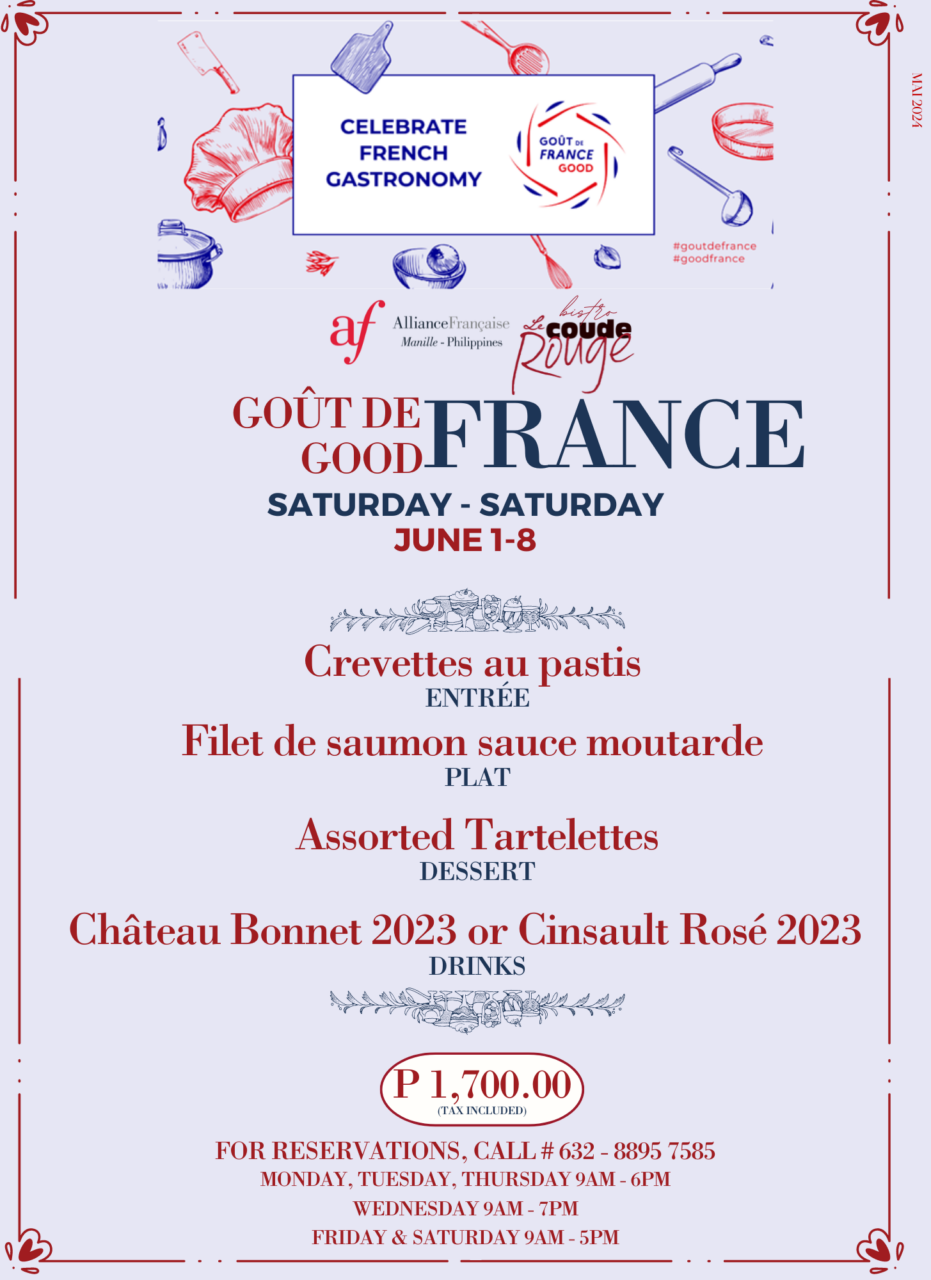 Bistro Le Coude Rouge | Alliance française de Manille